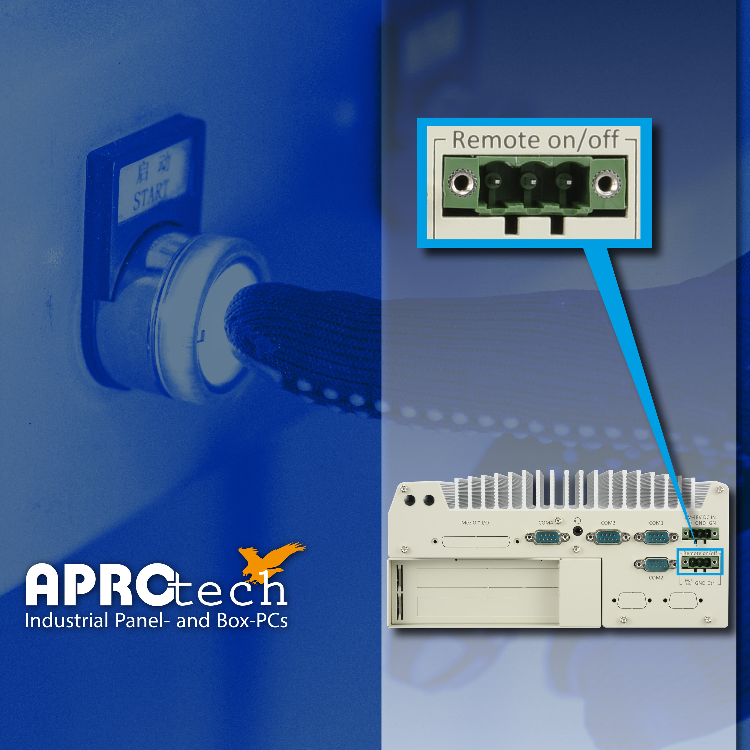 Remote On/Off for Industrial-PCs